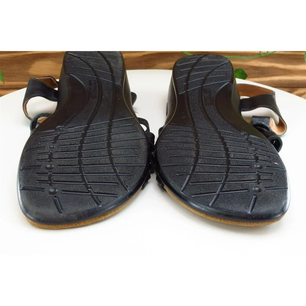 Easy Spirit | Shoes | Easy Spirit Sz 7 M Black Gladiator Leather Women ...
